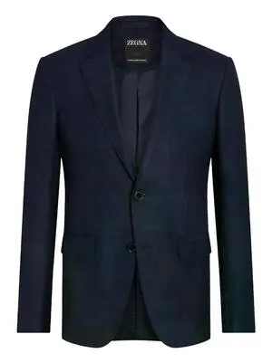 Zegna Trofeo Seersucker Blazer - Blue