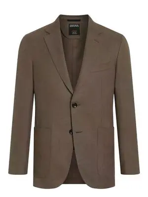 Zegna Oasi Lino Blazer - Brown