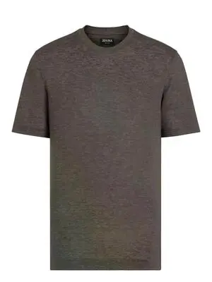 Zegna Oasi Lino T-shirt - Brown