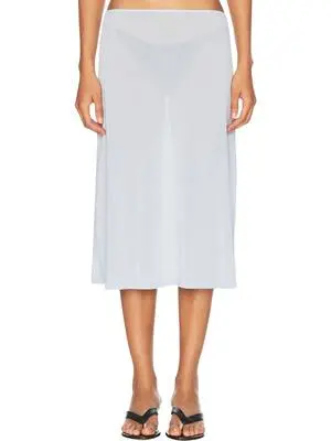ZIAH Sheer Knit Skirt - Misty Blue