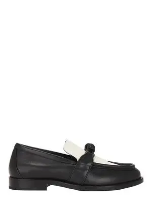 Bottega Veneta Astaire Flat - Black & White