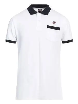 COLMAR Polo Shirt Size Cotton, Elastane - White