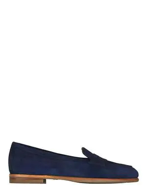 Santoni Suede Loafers - Blue