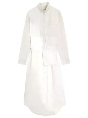 LEMAIRE Belted Maxi Shirt Dress - White