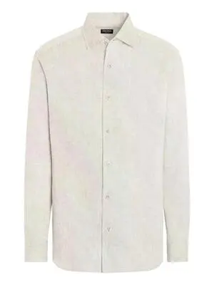 Zegna Oasi Lino Shirt - Neutrals