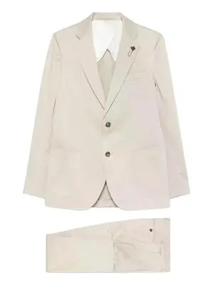 LARDINI Single-breasted Suit - Neutrals