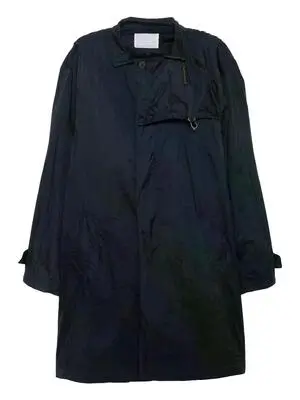 Kolor Button-up Raincoat - Blue