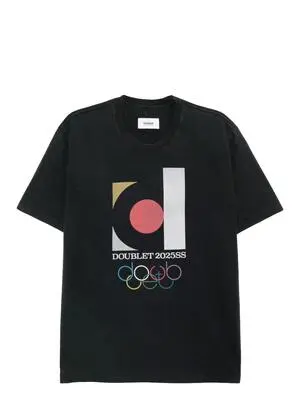 DOUBLET Graphic-print T-shirt - Black