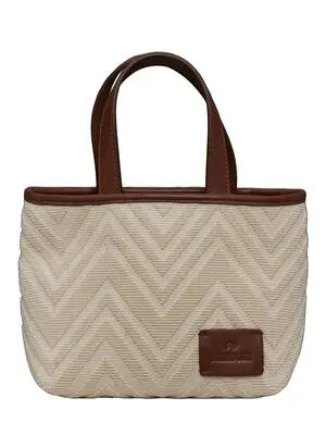 Missoni Small Canvas Tote - Canvas Ivory