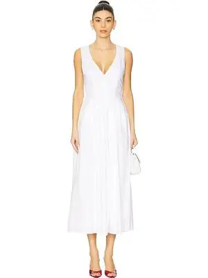 MORE TO COME Rae Midi Dress - White
