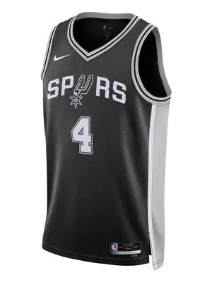 Nike San Antonio Spurs Icon Edition Dri-fit Nba Swingman Jersey - Black