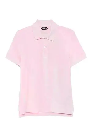 TOM FORD Towelling Polo Shirt - Pink