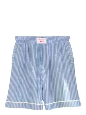 CHARLES JEFFREY Striped Shorts - Blue