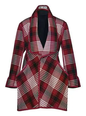 ISSEY MIYAKE Issey Miyake Check-Print Jacket