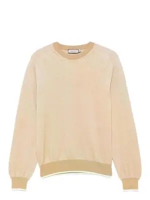 Canali Cotton Crewneck Sweater - Neutrals