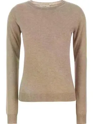 THE ROW Jazor Long-sleeve Knitted Top - Neutrals