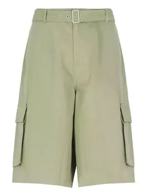 Maison Kitsuné Cotton Cargo Shorts - Green