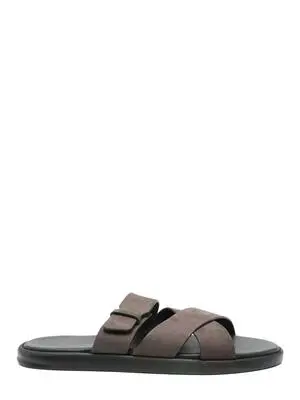 DOUCAL'S Leather Sandals - Brown