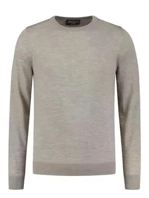 DORIANI CASHMERE Crew-neck Long-sleeve Sweater - Neutrals