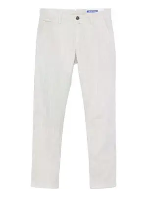Jacob Cohen Striped Chino Trousers - Grey