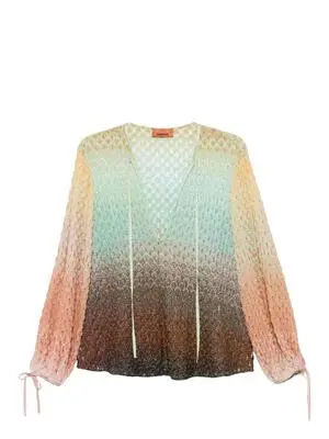 Missoni Dégradé V-neck Blouse - Brown