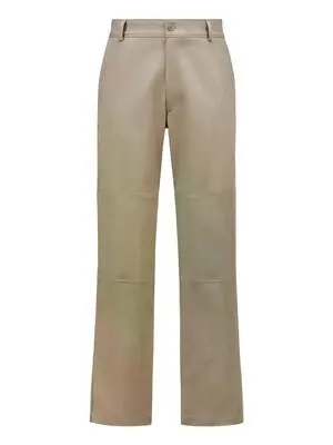 Moncler Gabardine Chino Trousers - Neutrals