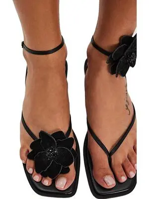 Free People Mismatch Magnolia Sandals - Blk/noir