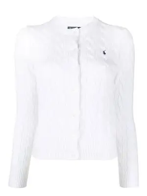 Polo Ralph Lauren Long Sleeve Cardigan - White