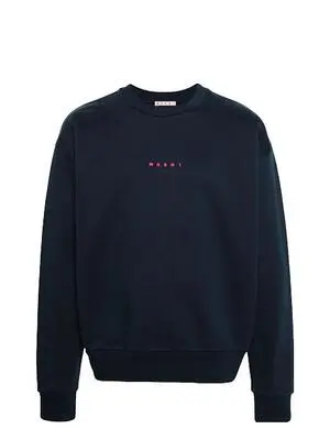 Marni Logo Sweatshirt - Lob Blue Kyanite
