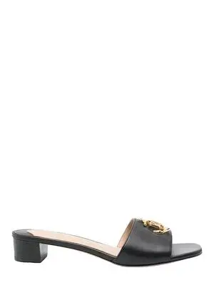 Ralph Lauren Anchor-plaque Sandals - Black