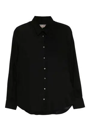 N.peal Rochelle Silk Shirt - Black