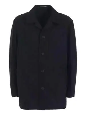 Yohji Yamamoto Button-down Shirt Jacket - Black