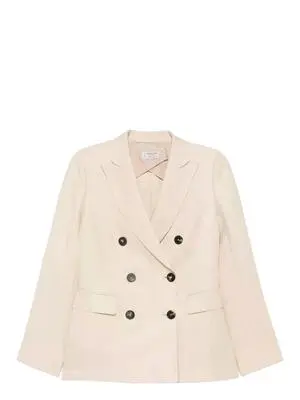 Alberto Biani Slub-texture Blazer - Neutrals