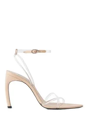 Victoria Beckham Victoria Beckham Leather-Trimmed PVC Sandals Clear