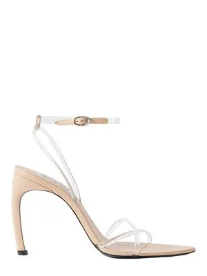 Victoria Beckham Victoria Beckham Leather-Trimmed PVC Sandals Neutrals