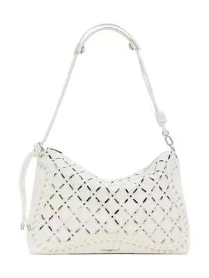 Desigual Cotton Canvas Shoulder Bag - Beige