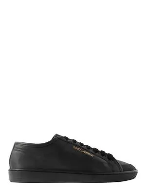 Saint Laurent Gym Low Logo-print Leather Sneakers - Black