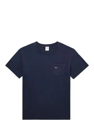 NOAH Core Logo-print Cotton-jersey T-shirt - Blue