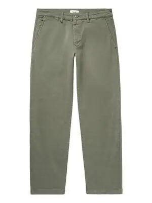 Nn07 Aden 1923 Straight-leg Organic Cotton-blend Twill Chinos - Green