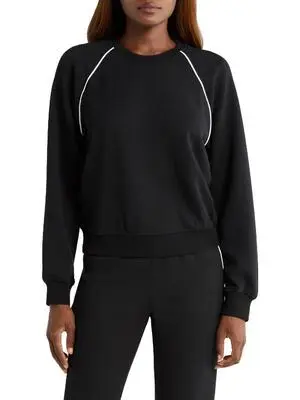 Spanx Airpique Sweatshirt - Very Black