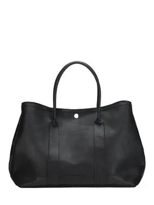 EZRA ARTHUR Ezra Arthur Audrey Soft Steer Leather Tote Bag Black