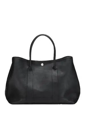 EZRA ARTHUR Audrey Soft Steer Leather Tote Bag - Black