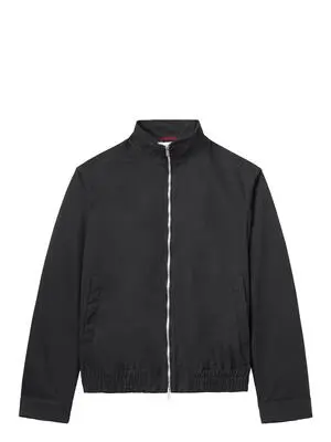 Brunello Cucinelli Cotton-blend Twill Bomber Jacket - Black