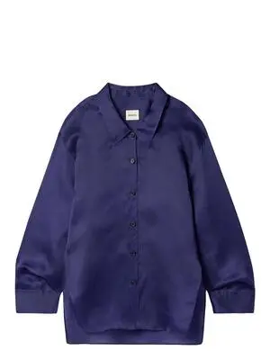 Khaite Herschel Oversized Shirt - Blue