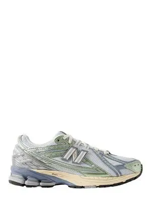 NEW BALANCE 1906r Metallic Leather-trimmed Sneakers - Blue