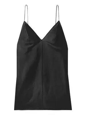Khaite Talsie Silk-organza Tank - Black