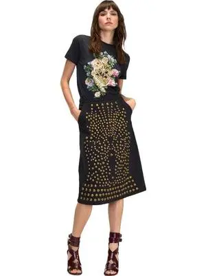 Cynthia Rowley Heart Of Gold Tee - Black