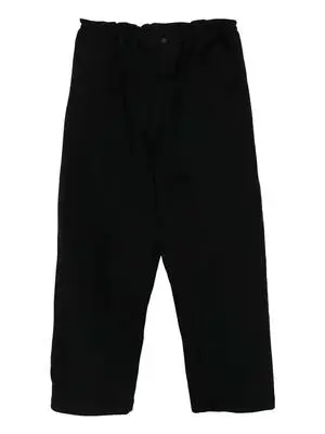 BLACK COMME DES GARÇONS Garment Treated Trousers - Black