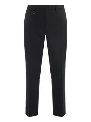 PAOLO PECORA Slim-fit Chino Trousers - Black