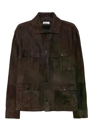 Bally Suede Jacket - Brown